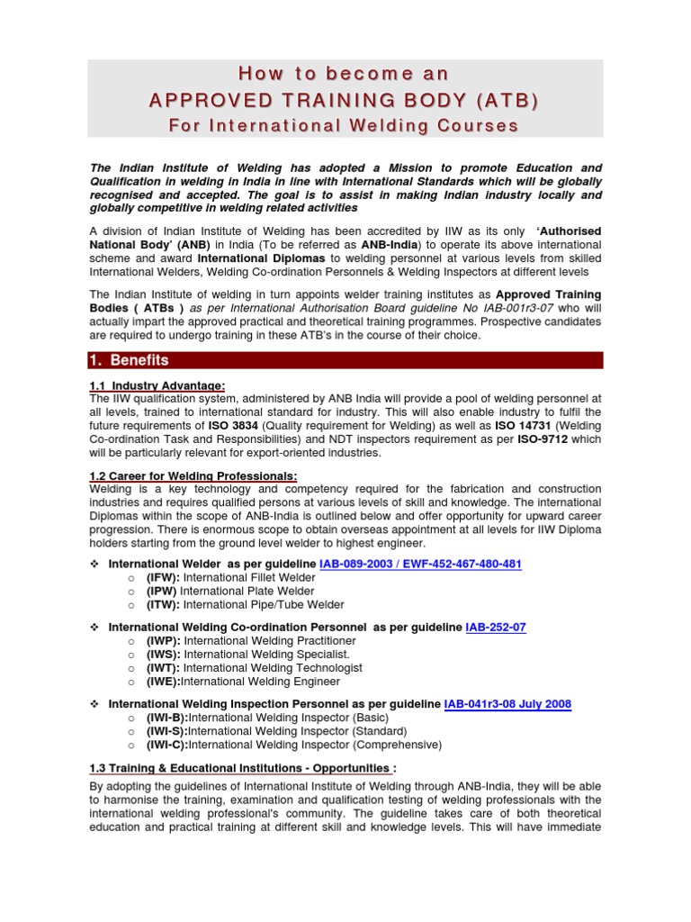 ATB Brochure | PDF | Welding | Construction