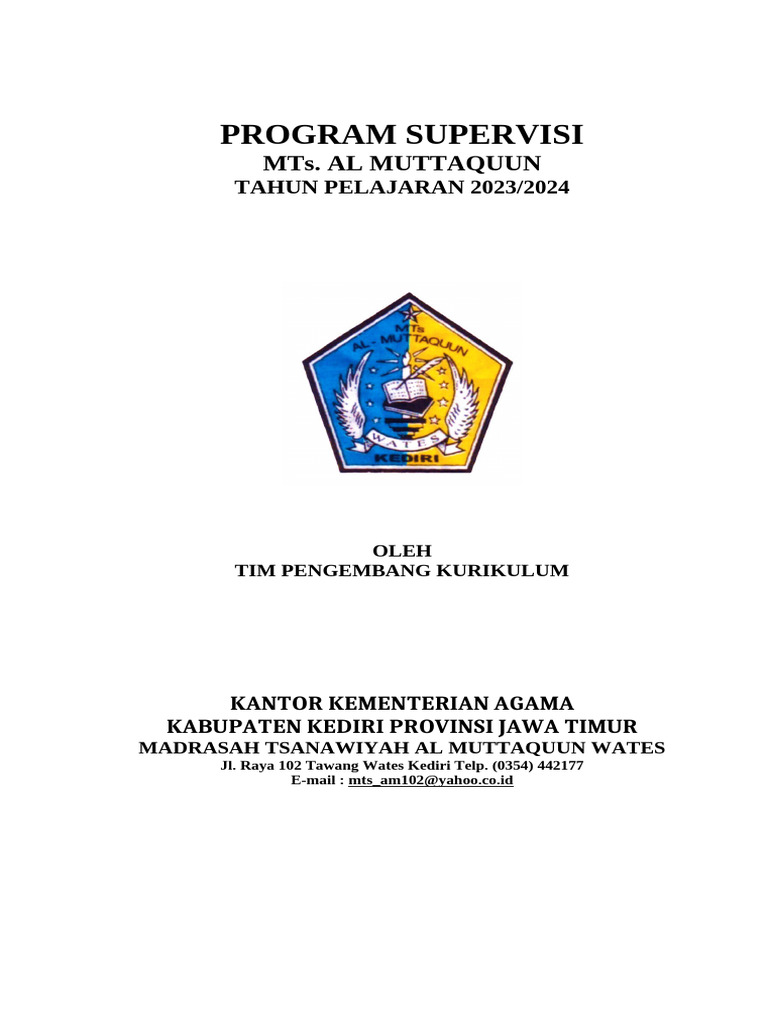 Program Supervisi MTs 22 | PDF