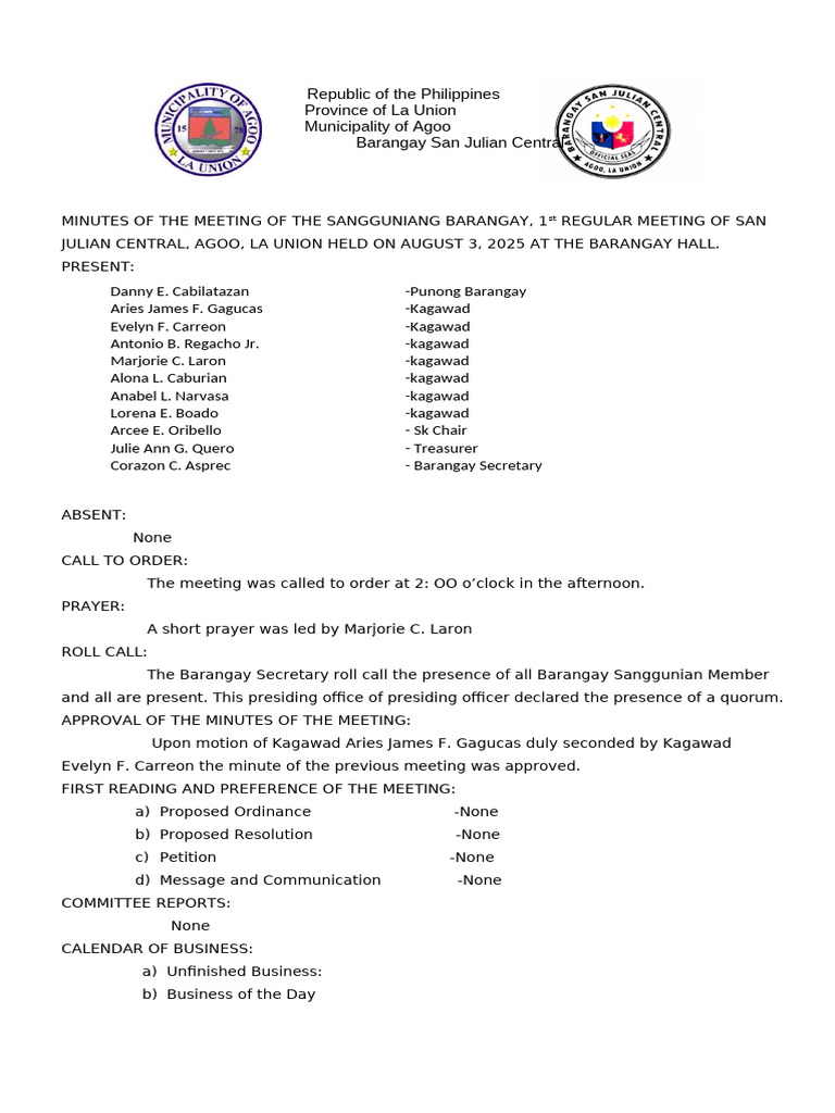 1st 2nd Reg Meeting Doc Aug 2025 Pdf