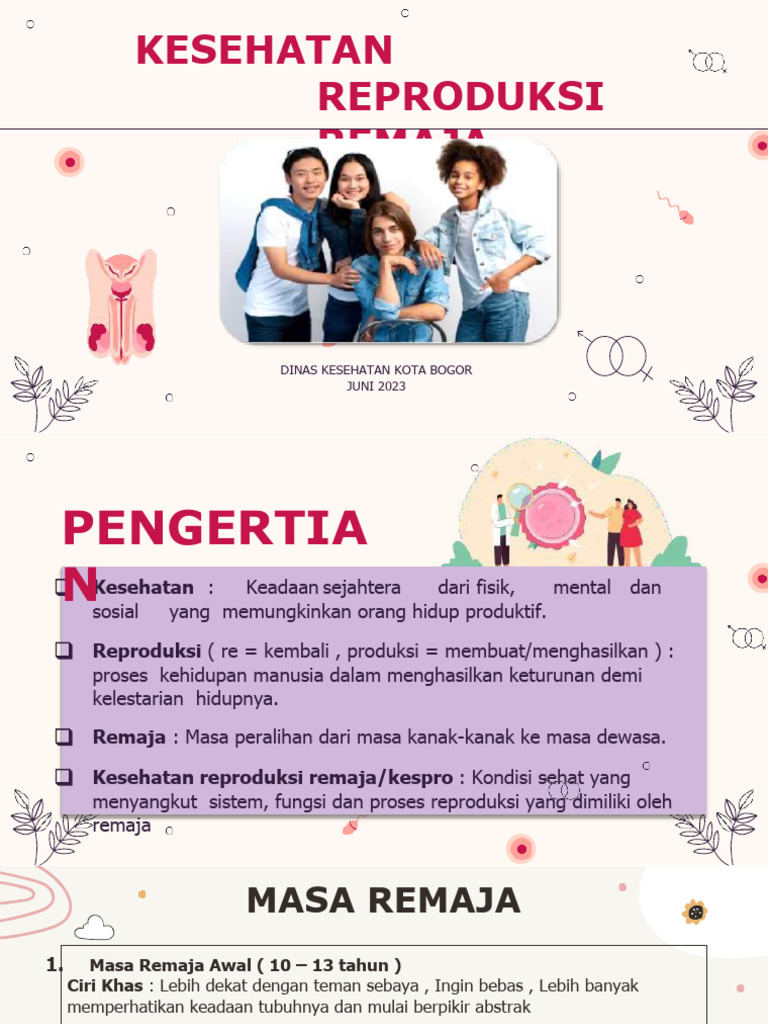 Kesehatan Reproduksi Remaja Bogor 2023 | PDF