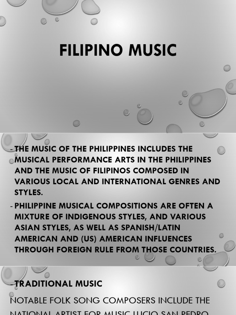 Filipino Music: A Cultural Overview | PDF | Musicology | Philippines