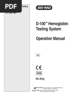 K151321 Bio-Rad D100 Variant | PDF | Glycated Hemoglobin | Hematology