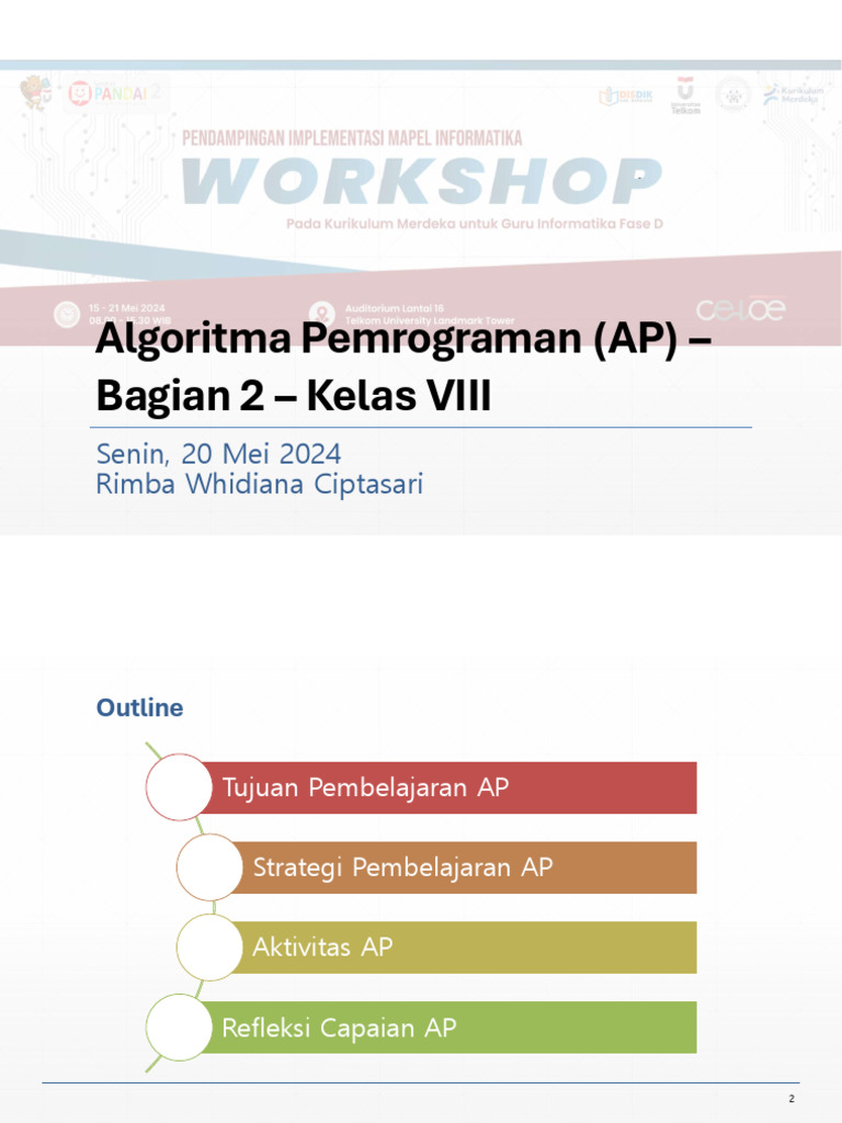 (MODUL 5) Algoritma Pemrograman (AP) - SMP Kelas 8 | PDF