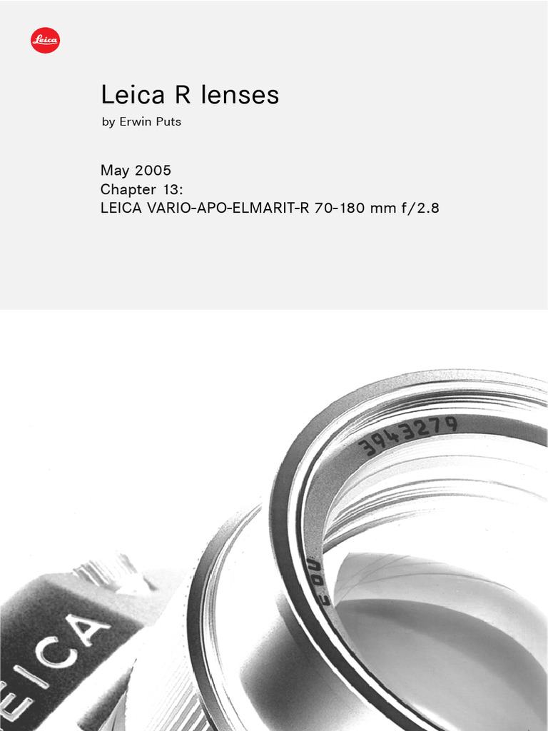 Puts Column 70-180 MM Leica R Lenses en | PDF | Camera Lens | Zoom Lens