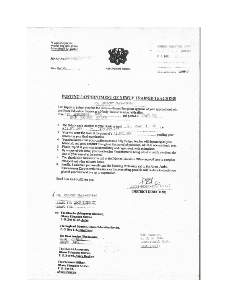 Job Appointment PDF | PDF