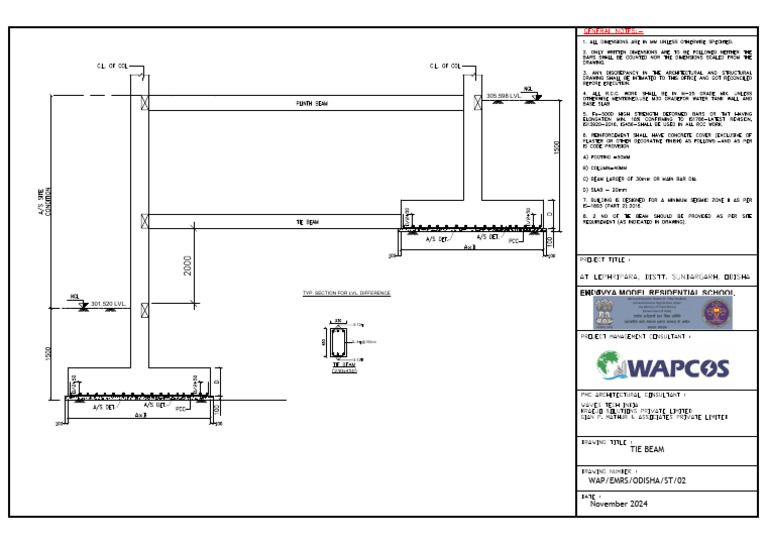 TIE BEAM Step Footing-Model | PDF