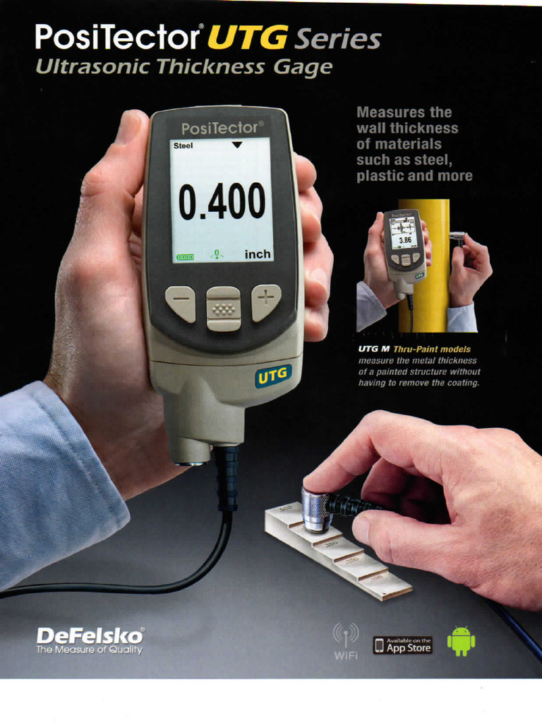 POSITECTOR UTG (Ultrasonic Thickness Gage) | PDF
