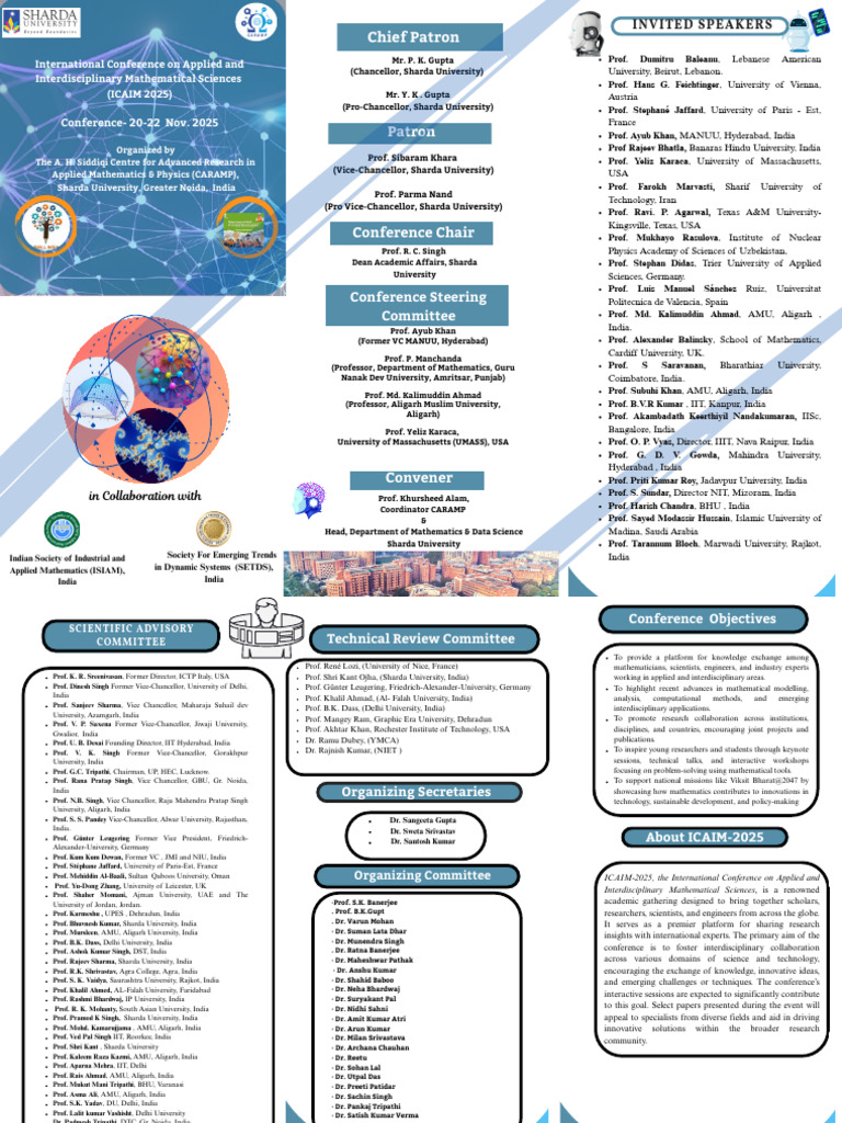 Chief Patron: Conference Chair | PDF | Computing | Artificial Intelligence