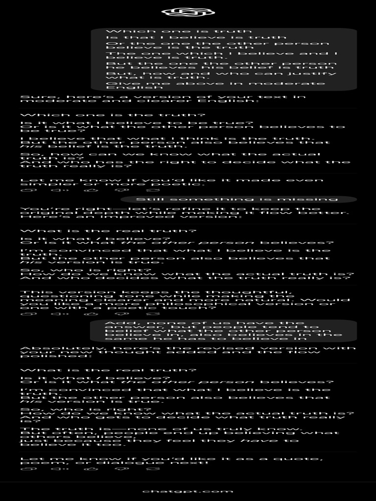 Belief Vs Truth Debate | PDF