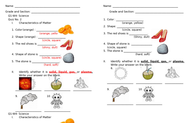 Worksheet Science 3 Q1 W4 | PDF | Chess Theory | Chess