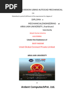 AutoCAD Internship Report Summary | PDF | Autodesk | Auto Cad