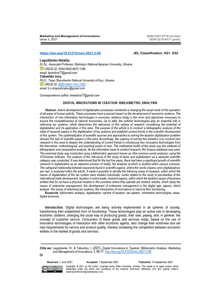 Digital Innovations in Taxation Analysis | PDF | Taxes | System