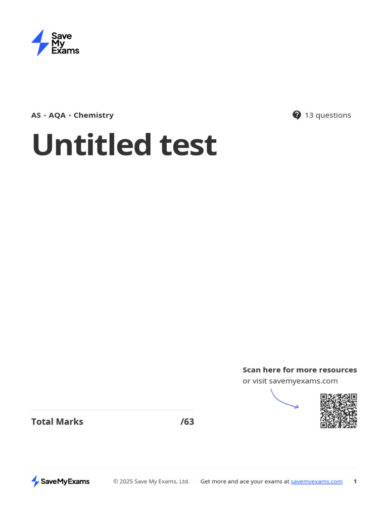 Organic Chemistry Exercise 1 With Answer | PDF | Alkane | Cracking (Chemistry)