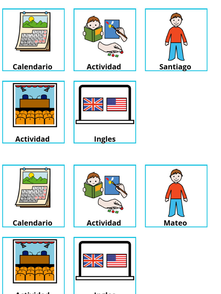 Tarjetas Didácticas Imprimibles Días de La Semanas y Meses Del Año en ...