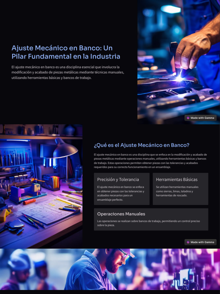 Ajuste Mecanico en Banco Un Pilar Fundamental en La Industria | PDF ...