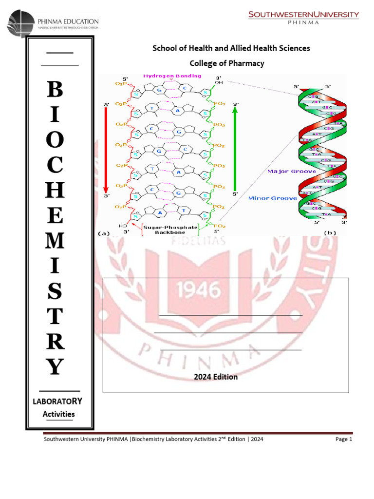 Biochemistry Lab Activities Guide 2024 | PDF | Carbohydrates | Lipid