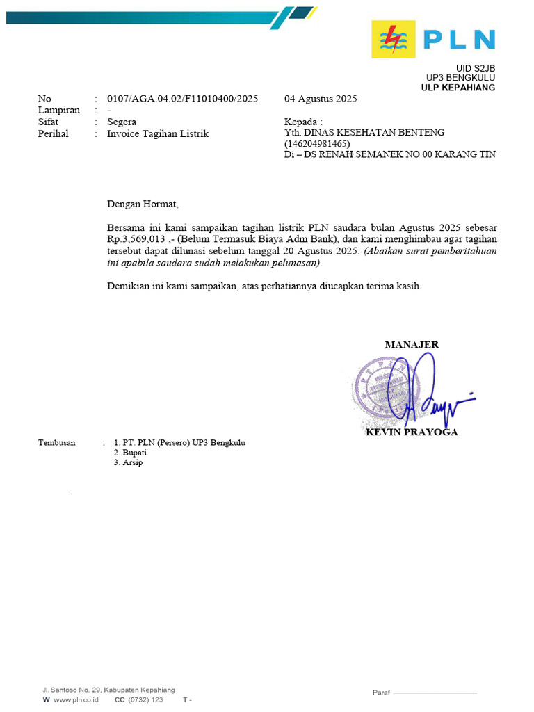 Dinas Kesehatan Benteng - Ds Renah Semanek | PDF