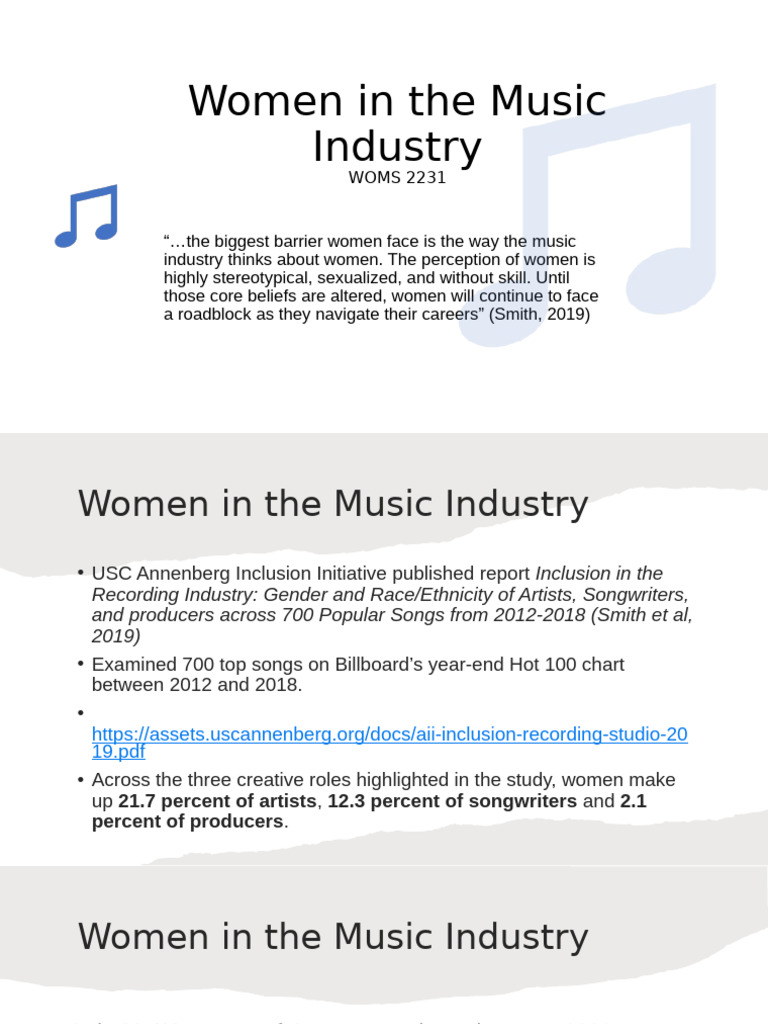 Women in The Music Industry | PDF