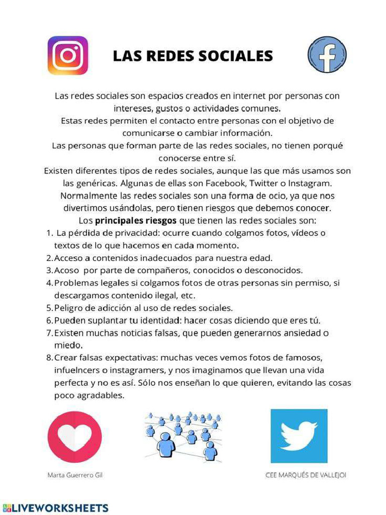 Comprension Lectora - Las Redes Sociales | PDF