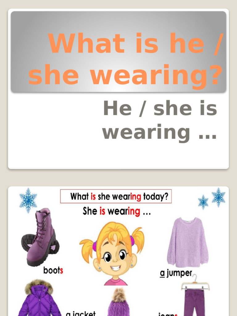 What Is He - She Wearing | PDF