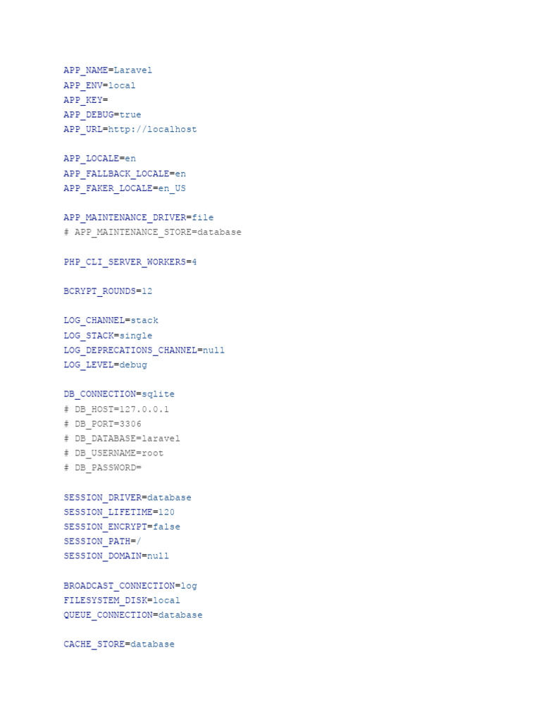 Laravel .Env | PDF