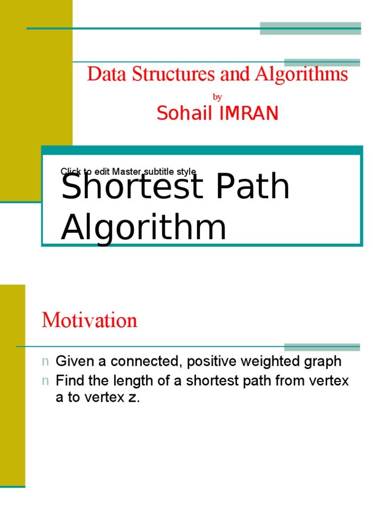 Data Structures and Algorithms: Sohail IMRAN | PDF | Vertex (Graph ...