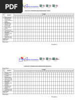 Checklist Kebersihan Toilet Harian | PDF