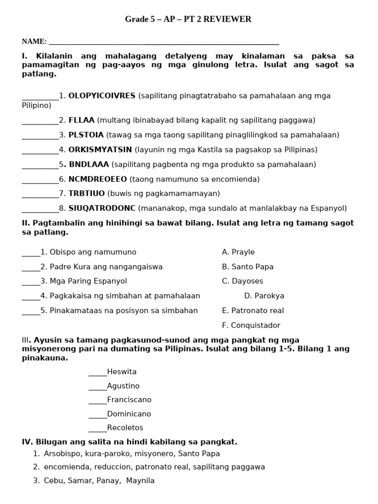 GR 5 - Ap - PT2 | PDF