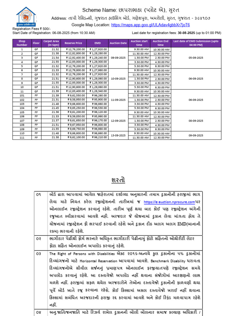 Chhaprabhatha (Plot A), Surat | PDF