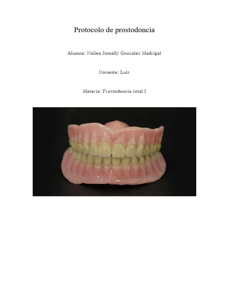 Prostodoncia | PDF