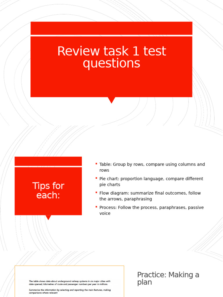 Task 1 Diagrams Review | PDF