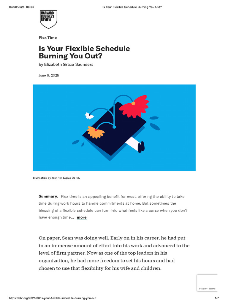 Is Your Flexible Schedule Burning You Out | PDF