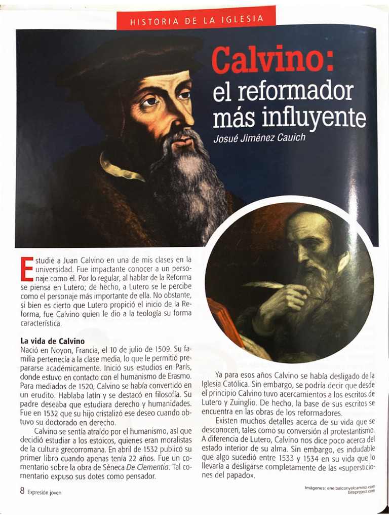 Calvino El Reformador Mas Influyente | PDF