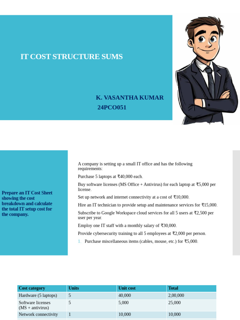 IT Cost Structure Sum | PDF