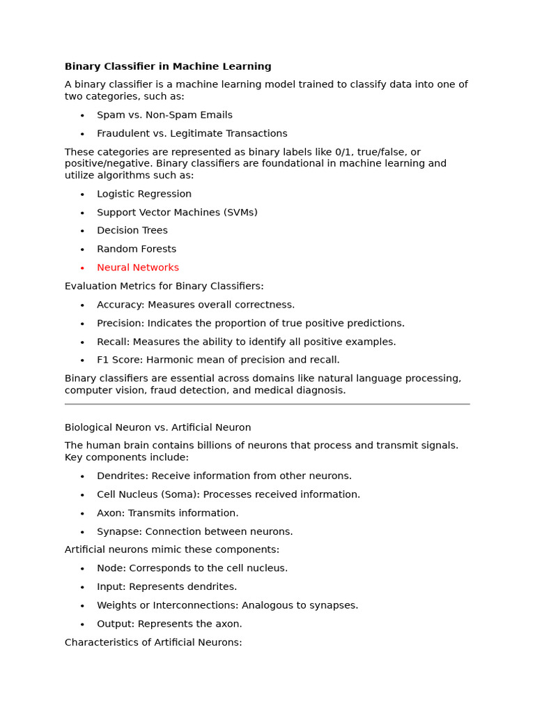 Logic Gates and Their Role in Neural Networks_1 | PDF | Machine ...