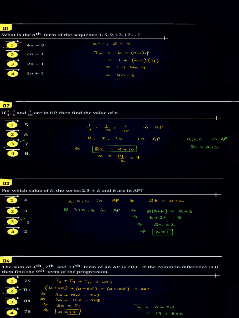 Finding Terms in Arithmetic Progressions | PDF