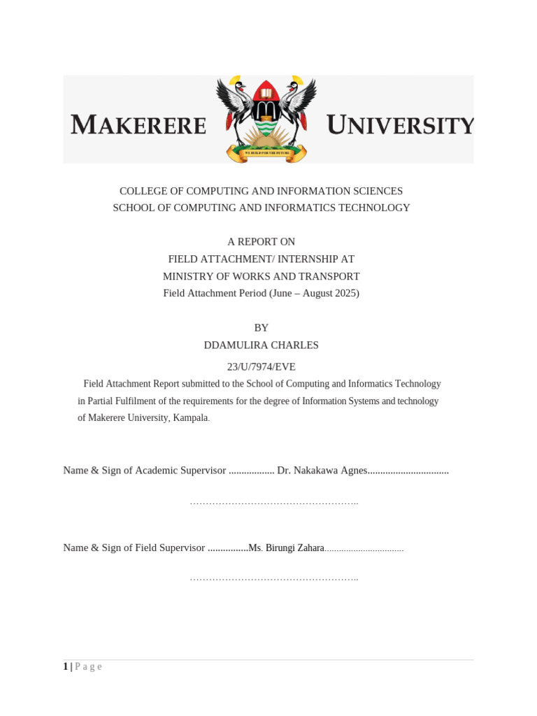FA Report Internship (AutoRecovered) | PDF | Databases | Computer Network