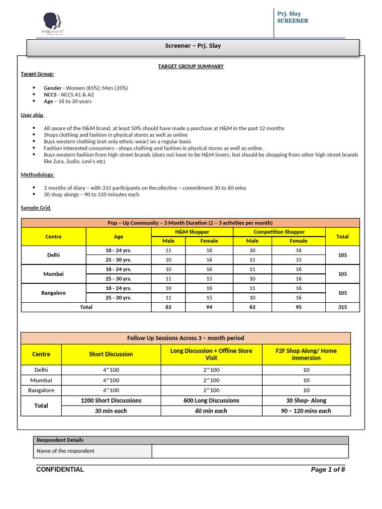 INQ Prj. Slay-Screener-Cv4 130825 | PDF | Fashion | Clothing