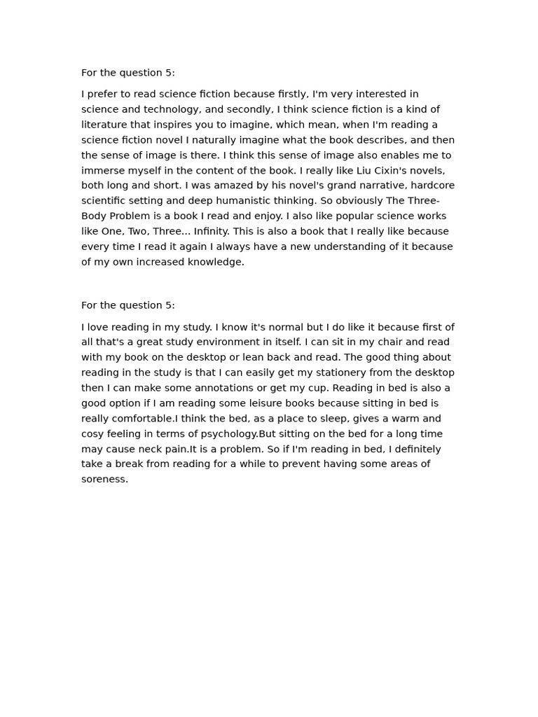 Why I Love Reading Science Fiction | PDF
