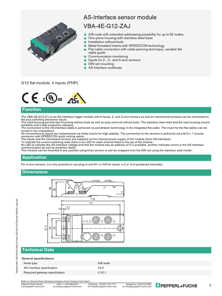 As Interface Module P&F | PDF | Interface (Computing) | Technology Development