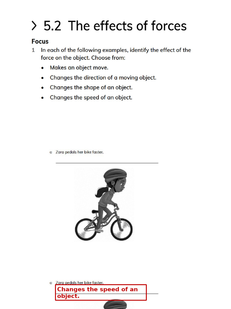 5.2 Effects of Forces - WB | PDF