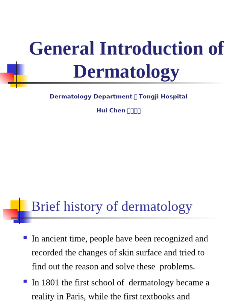 Overview of Dermatology and Skin Structure | PDF | Topical Medication ...