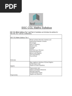 SSC CGL 2025 Maths Syllabus | PDF