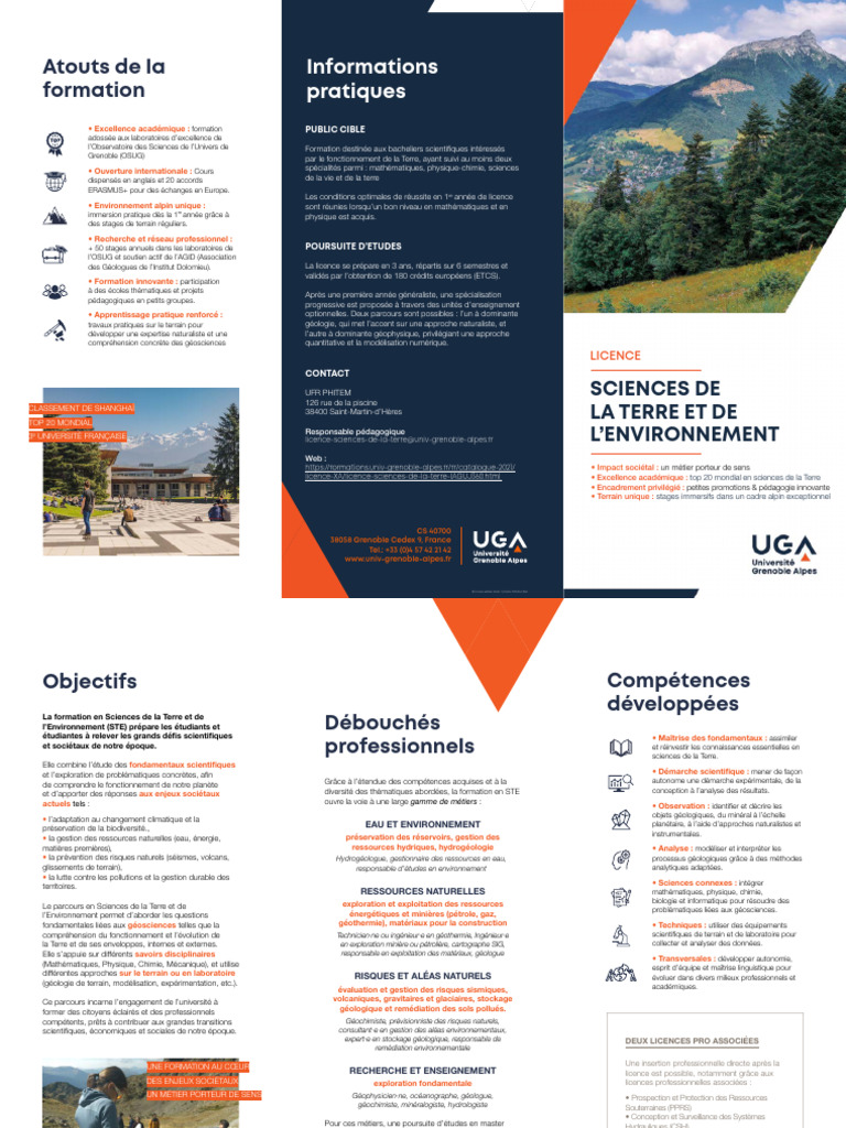 Licence Sciences De La Terre Onisep