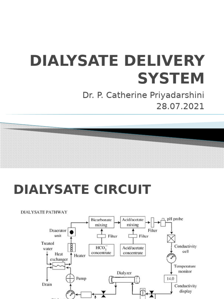 Dialysate Delivery System Overview | PDF | Hemodialysis