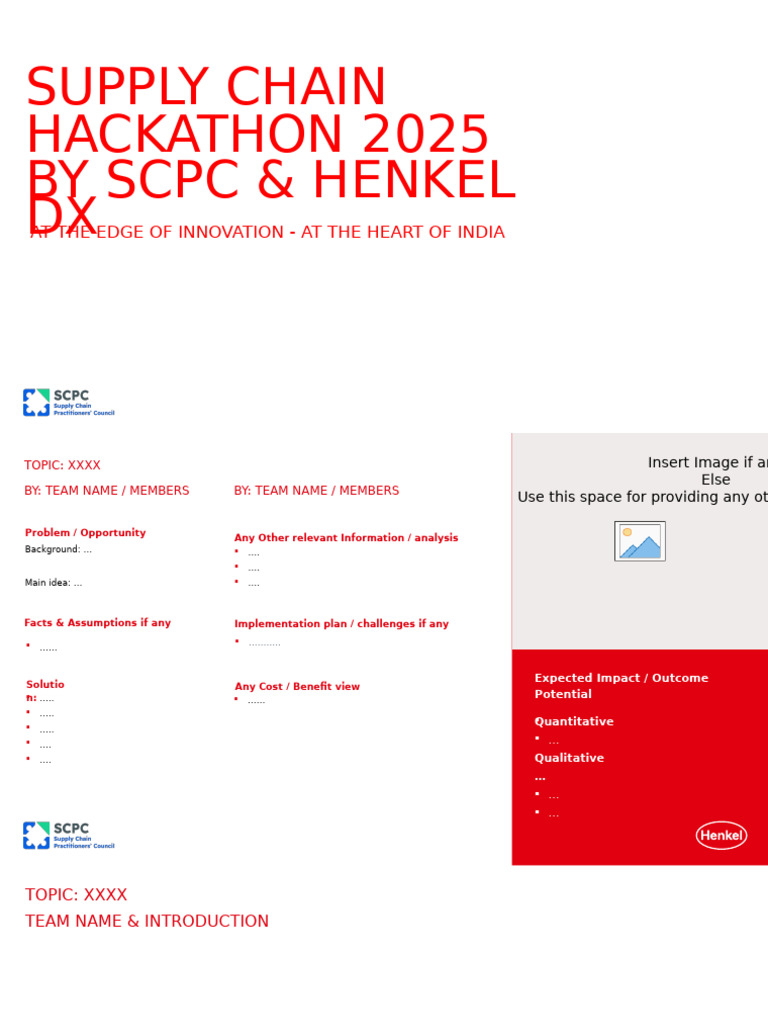 SCPC-Henkel Hackathon 2025 - Template | PDF | Computing