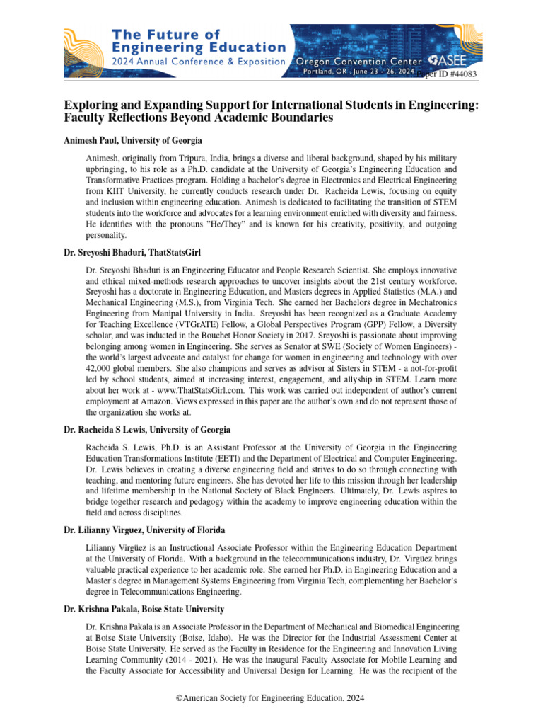 Exploring and Expanding Support For International Students in ...