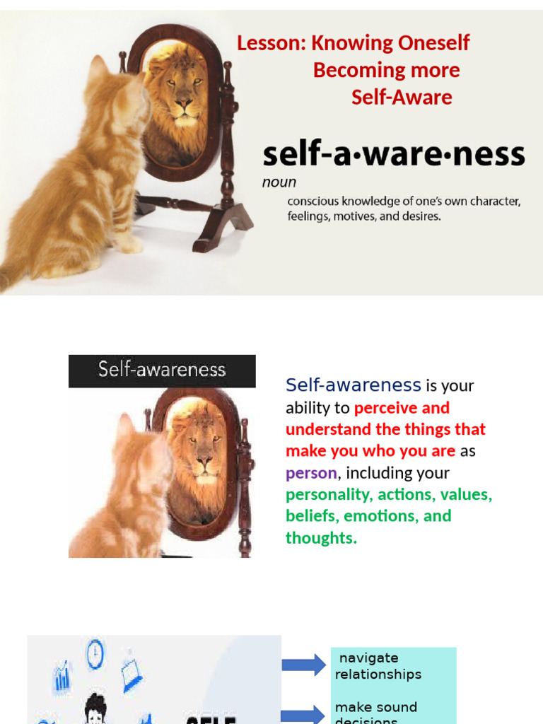 Self-Awareness: Understanding Yourself | PDF | Self Awareness | Awareness