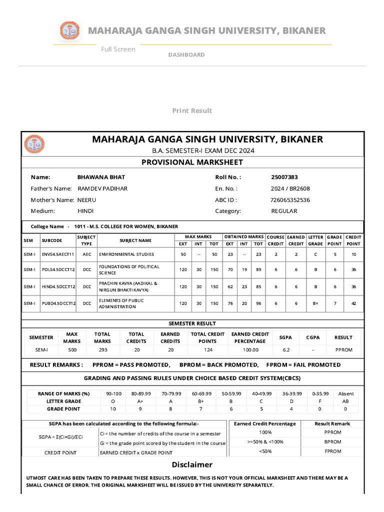 Maharaja Ganga Singh University, Bikaner | PDF | Students | Higher ...