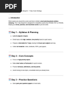 3-Day Exam Study Plan Guide | PDF